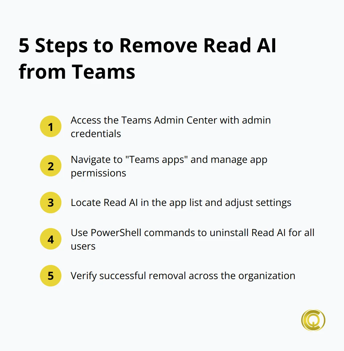 从 Teams 中移除 Read AI：分步指南 - Christopher Queen Consulting